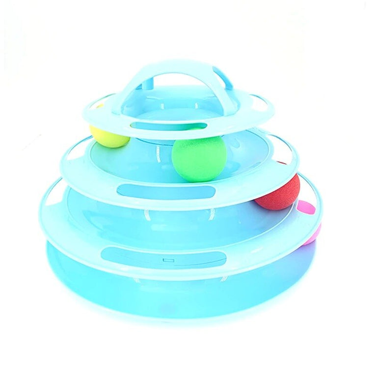Cat Tower Round Track Toy - Interactive Multi-Level Cat Toy | PiBi ...