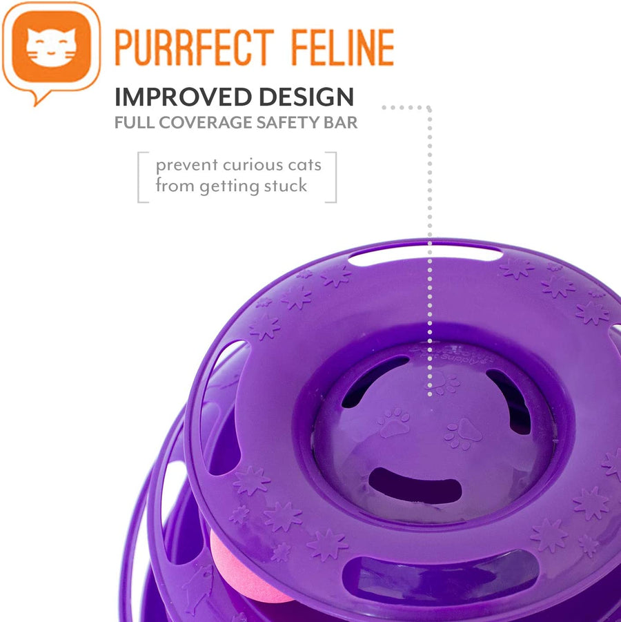 Cat Tower Round Track Toy - Interactive Multi-Level Cat Toy | PiBi ...