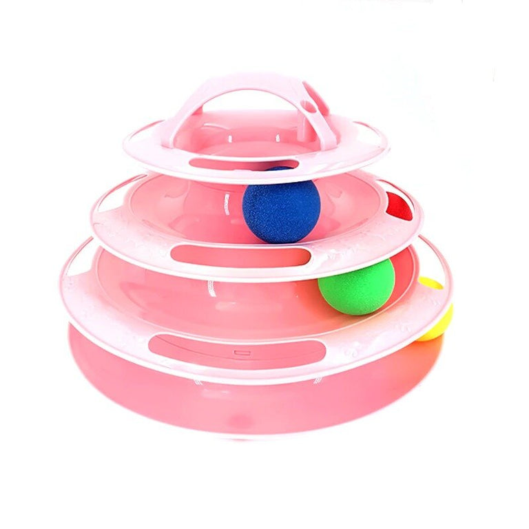 Cat Tower Round Track Toy - Interactive Multi-Level Cat Toy | PiBi ...